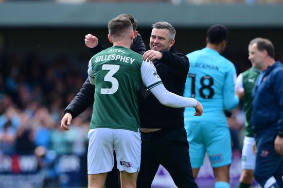 Steven Schumacher Manager Plymouth Argyle Macaulay Editorial Stock ...