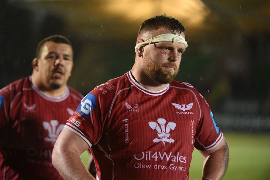 Steff Thomas Scarlets Replacement Prop Leaves Editorial Stock Photo ...