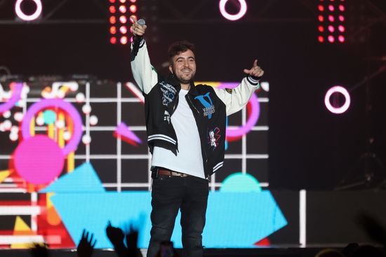 Spanish Singer Beret Performs On Stage Editorial Stock Photo - Stock ...