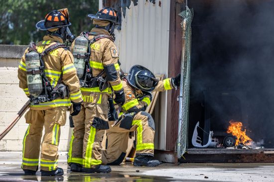 Miamidade Fire Rescue Members Perform Live Editorial Stock Photo ...