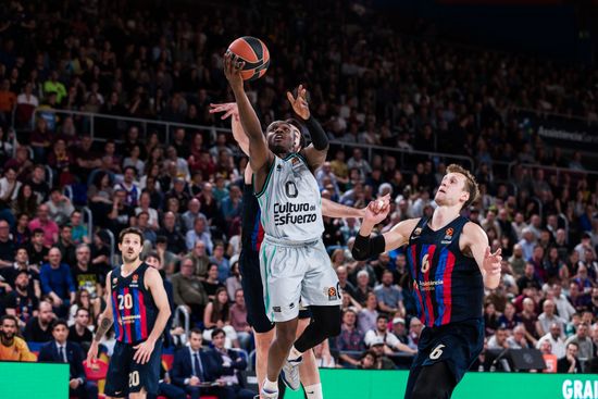 Jared Harper Valencia Basket Action During Editorial Stock Photo ...