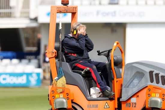 Essex Head Groundsman Stuart Kerrison Holds Editorial Stock Photo ...