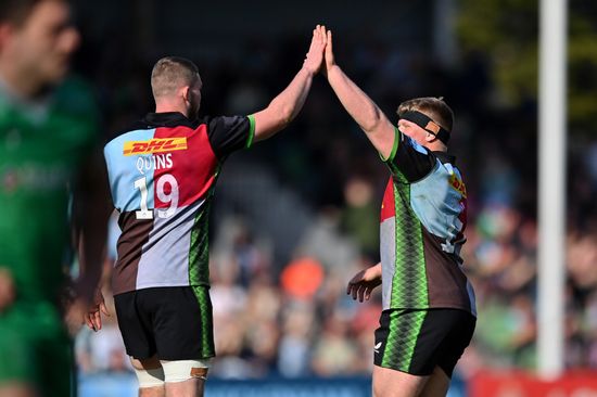 Fin Baxter Harlequins Celebrates Teammate George Editorial Stock Photo ...