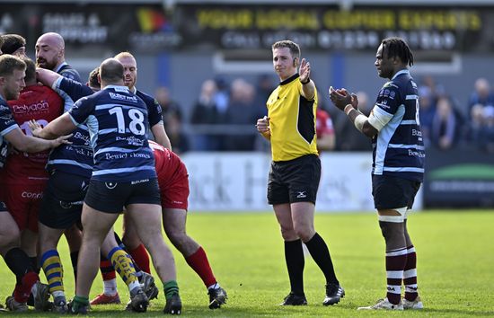 Dan Jones Referee During Bedford Blues Editorial Stock Photo - Stock ...