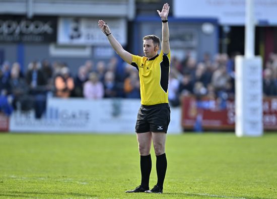 Dan Jones Referee During Bedford Blues Editorial Stock Photo - Stock ...