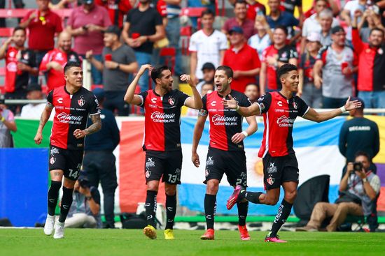 Atlas Players Celebrate Goal Against Pachuca Editorial Stock Photo ...