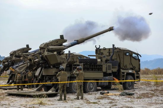 Artillery Shell Fired By Filipino Army Editorial Stock Photo - Stock ...