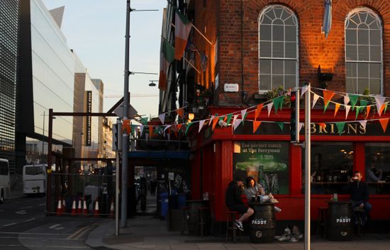 People Relax Irish Pub Flags National Editorial Stock Photo - Stock ...