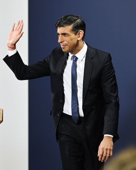 Prime Minister Rishi Sunak Delivers Speechat Editorial Stock Photo ...