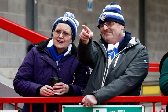 Colchester United Fans Seen Pitch Side Editorial Stock Photo - Stock ...