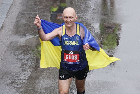 Roman Pyasta United States Crosses Finish Editorial Stock Photo - Stock ...