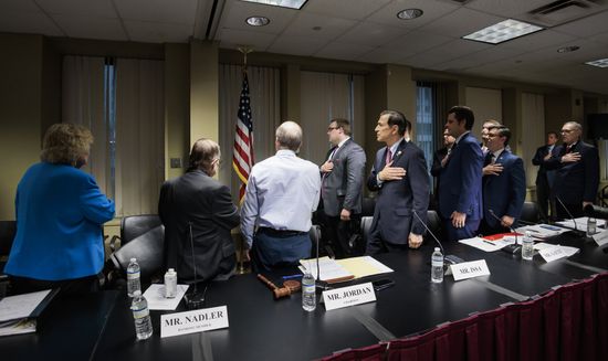 Members House Judiciary Committee Stand Pledge Editorial Stock Photo ...