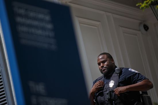 George Washington University Police Department Officer Editorial Stock ...