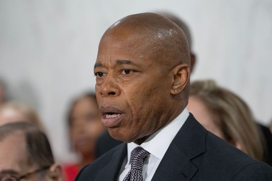 Mayor Eric Adams Speaks Rally Ahead Editorial Stock Photo - Stock Image ...