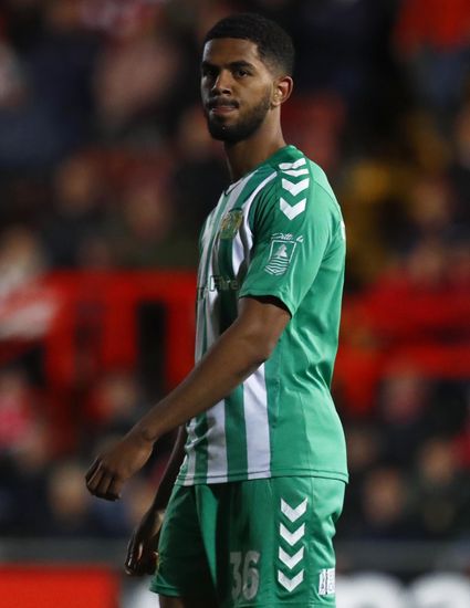 Yeovil Town Player Miguel Freckleton During Editorial Stock Photo ...