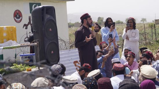 Supporters Pashtun Tahafuz Movement Ptm Attend Editorial Stock Photo ...