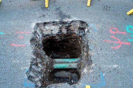 Thames Water Fixing Pipes Eton High Editorial Stock Photo - Stock Image ...