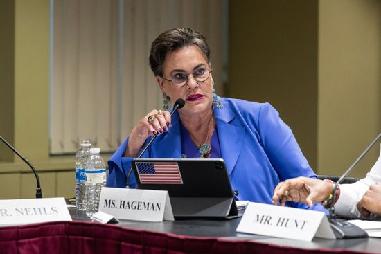 Congresswoman Harriet Hageman R Speaks During Editorial Stock Photo ...