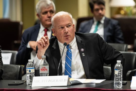 Congressman Scott Fitzgerald R Speaks During Editorial Stock Photo ...