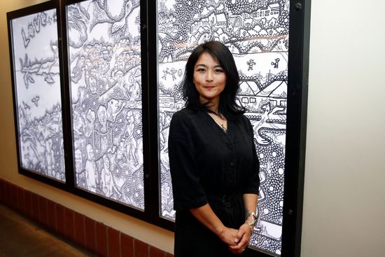 Artist Miki Yokoyama Stands Front Her Editorial Stock Photo - Stock ...