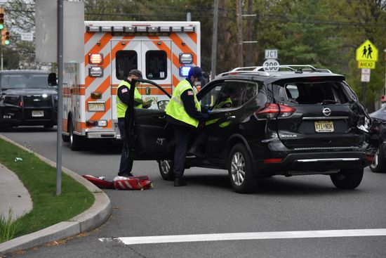 Car That Impacted By Accident Box Editorial Stock Photo - Stock Image ...
