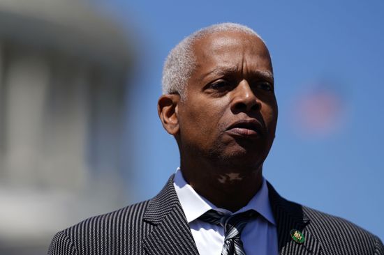 Us Congressman Hank Johnson During Press Editorial Stock Photo - Stock ...