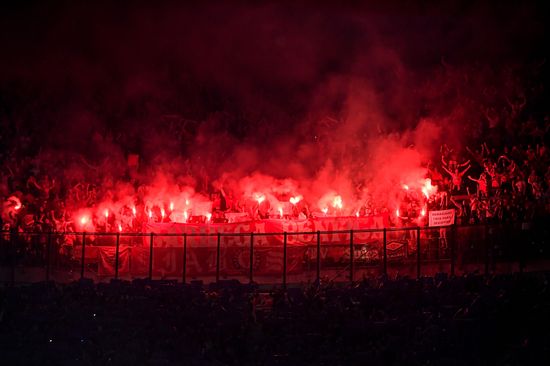 Benfica Fans Light Flares Smoke Bombs Editorial Stock Photo - Stock ...