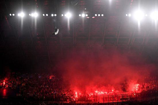 Benfica Fans Light Flares Smoke Bombs Editorial Stock Photo - Stock ...
