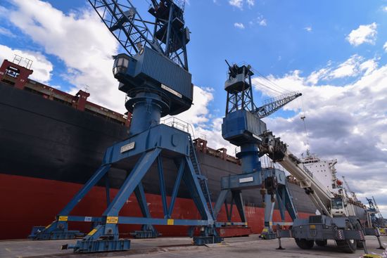 Elefsis Shipyards After Their Revival Greek Editorial Stock Photo ...