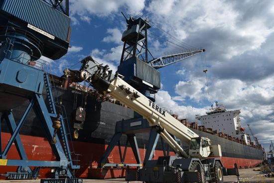 Elefsis Shipyards After Their Revival Greek Editorial Stock Photo ...