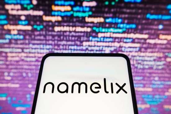 This Photo Illustration Namelix Logo Displayed Editorial Stock Photo ...