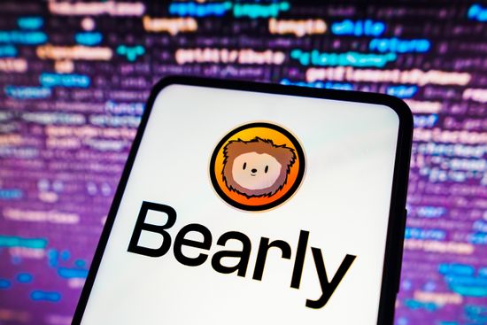 This Photo Illustration Bearly Logo Displayed Editorial Stock Photo ...