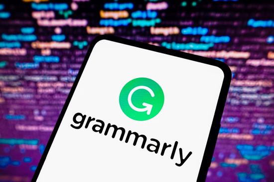 This Photo Illustration Grammarly Logo Displayed Editorial Stock Photo ...