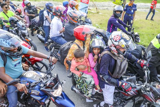 People On Motorcycles Queue Pay Toll Editorial Stock Photo - Stock ...