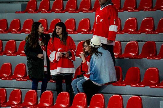 Game Puck Hits Turkish Fan Iihf Editorial Stock Photo - Stock Image ...