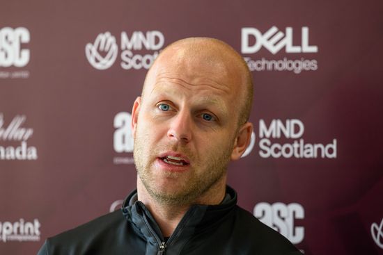 Hearts Interim Manager Steven Naismith Speaks Editorial Stock Photo ...