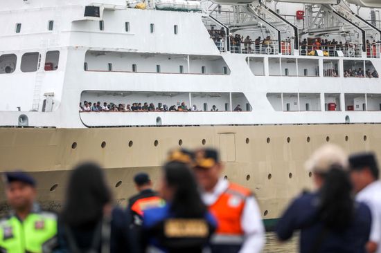 People Wait Disembark Ship Ahead Eid Editorial Stock Photo - Stock ...