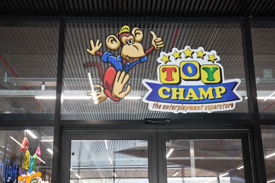 Illustration Picture Shows Logo Toychamp Store Editorial Stock Photo ...