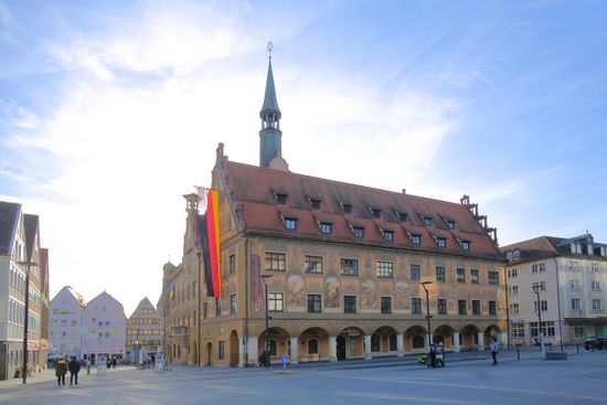 Renaissance Town Hall Spire German National Editorial Stock Photo ...
