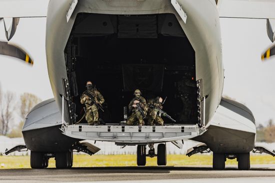 Soldiers German Armed Forces Sitting Airbus Editorial Stock Photo ...