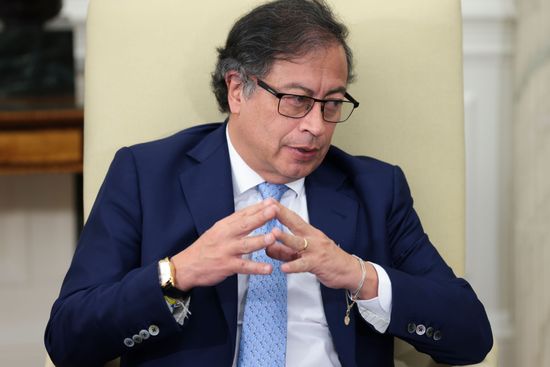 Colombias President Gustavo Petro Speaks During Editorial Stock Photo ...