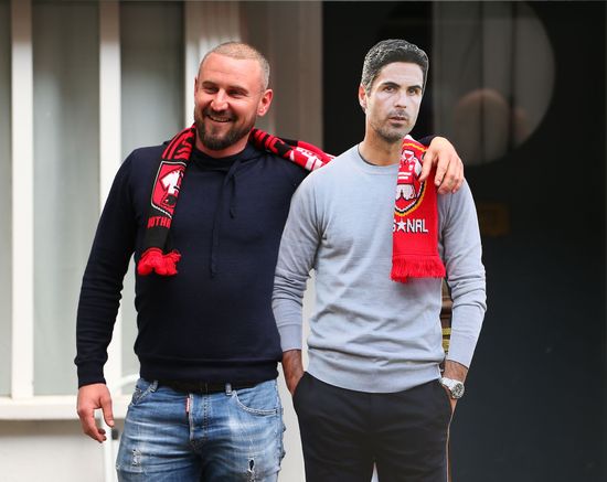 Arsenal Fans Posing Photos Cardboard Cutout Editorial Stock Photo ...