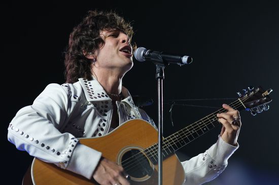Singer Leo Rizzi During His Performance Editorial Stock Photo - Stock ...