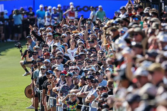 Crowds On 12th Hole During Liv Editorial Stock Photo - Stock Image ...