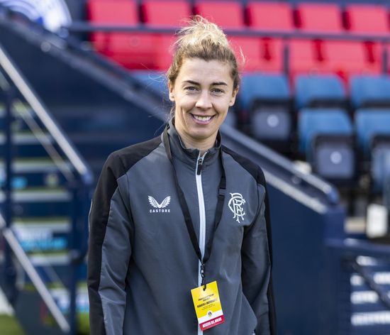 Rangers Womens Defender Nicola Docherty Arrives Editorial Stock Photo ...