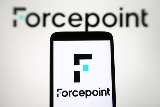 This Photo Illustration Forcepoint Llc Logo Editorial Stock Photo ...