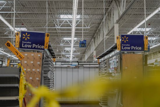 Photo Shows Empty Storefront Where Walmart Editorial Stock Photo ...