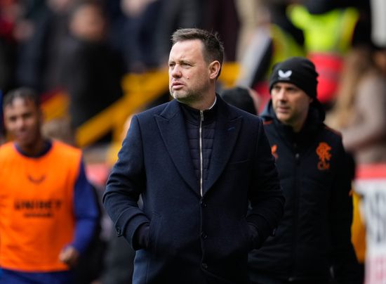 Rangers Manager Michael Beale Walks Towards Editorial Stock Photo ...