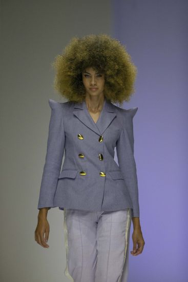 Model Presents Creation By Essie During Editorial Stock Photo - Stock ...