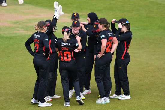 Lissy Macleod Sunrisers Teammates Celebrate Wicket Editorial Stock ...